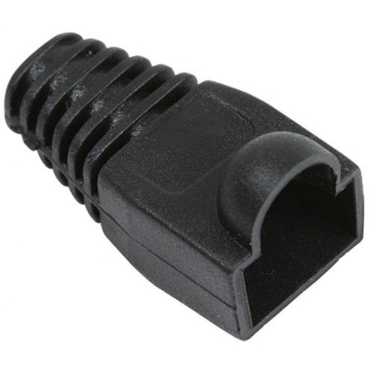 Cubierta protectora para conector RJ45 negra - Cableado