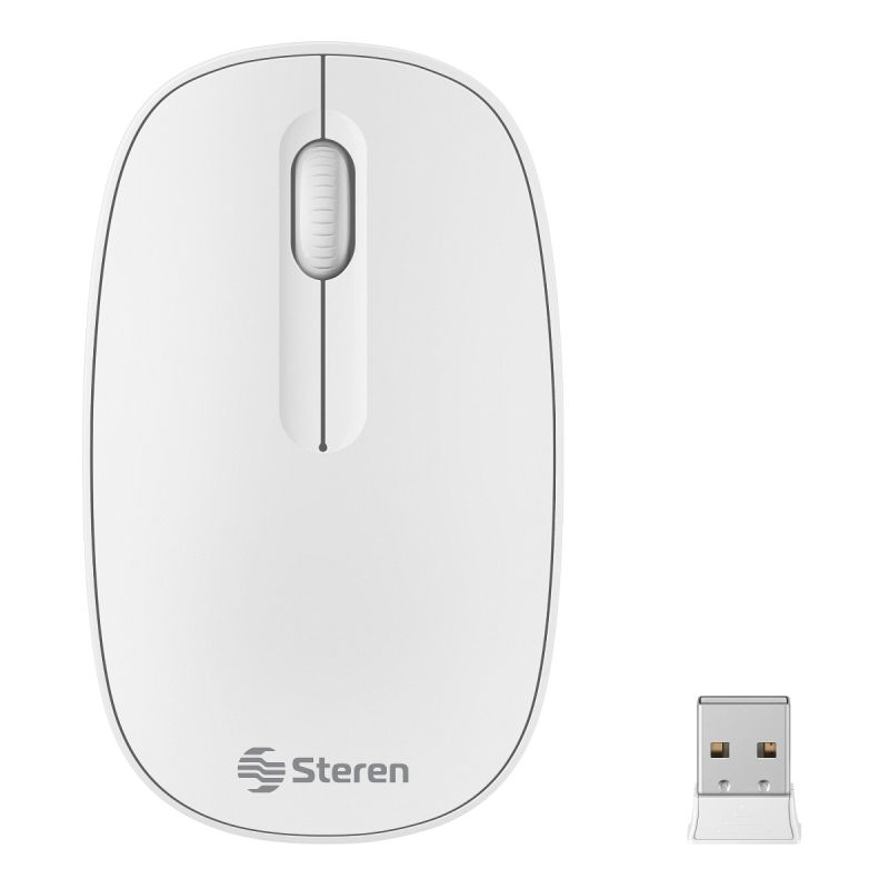 Mouse inalámbrico 1 200 DPI, blanco Steren Tienda en Lí